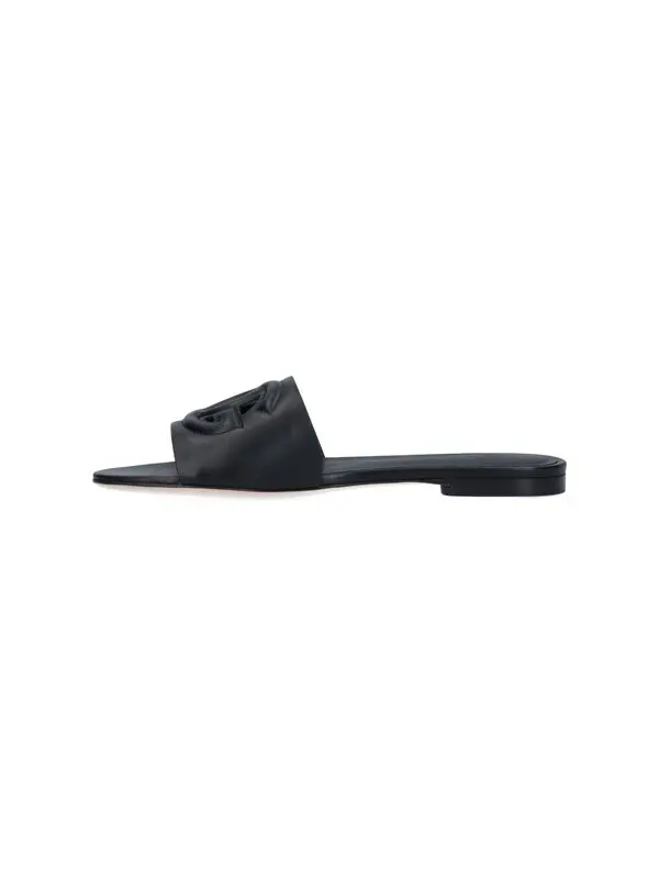 Dolce & Gabbana Leather Sandals "dg