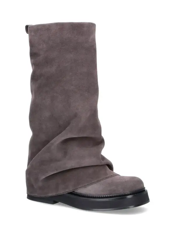 Attico Robin Suede Boots - Brown