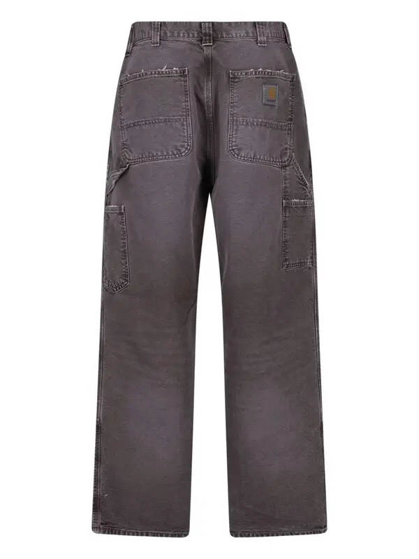 Carhartt Work In Progress Sweatpants "og Double Knee - Brown