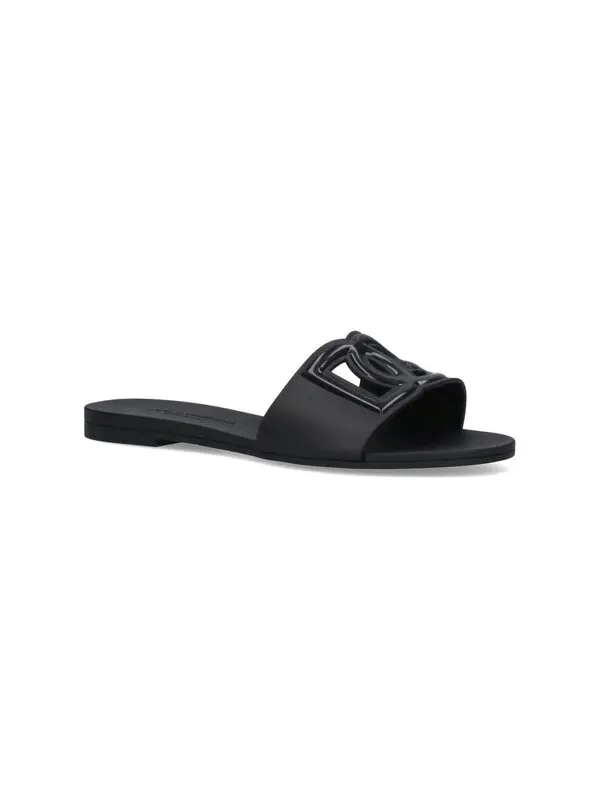 Dolce & Gabbana Sandals "dg - Black
