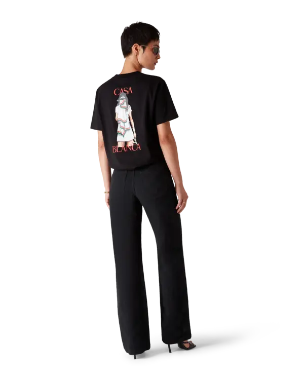 Casablanca Denim Monogram Straight Leg Jeans