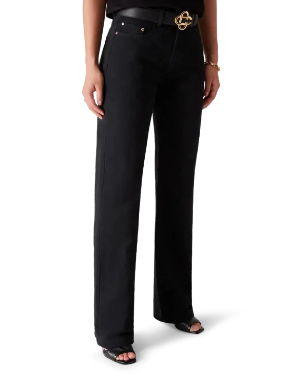Casablanca Denim Monogram Straight Leg Jeans