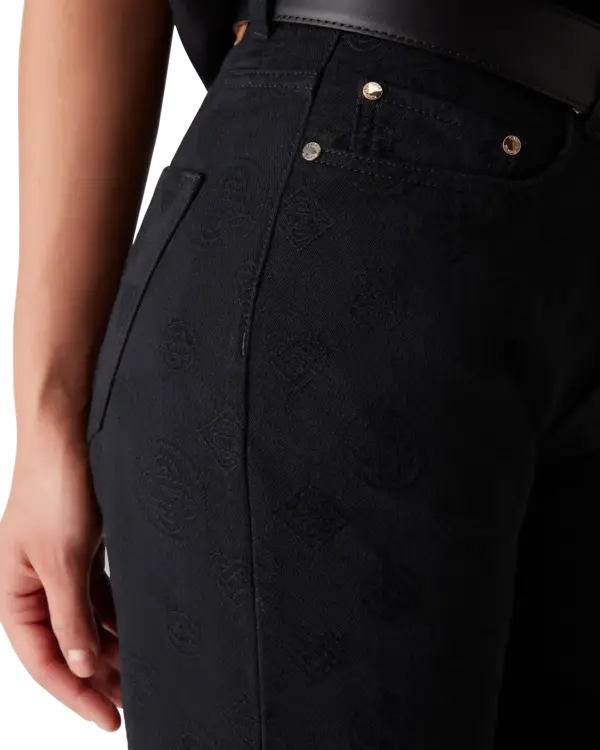 Casablanca Denim Monogram Straight Leg Jeans