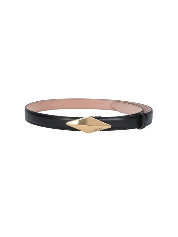 JIMMY CHOO Belt "diamond Clasp - Black