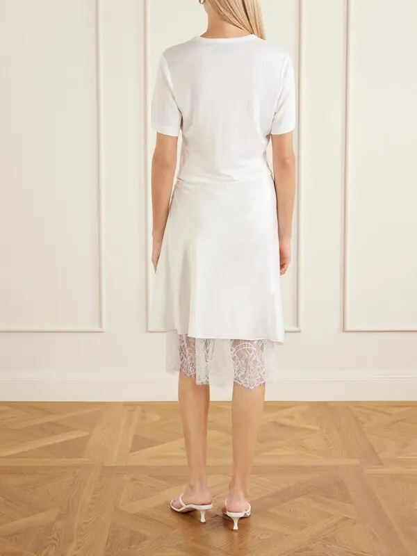 Simone Rocha Bow Detailed Jersey T-shirt