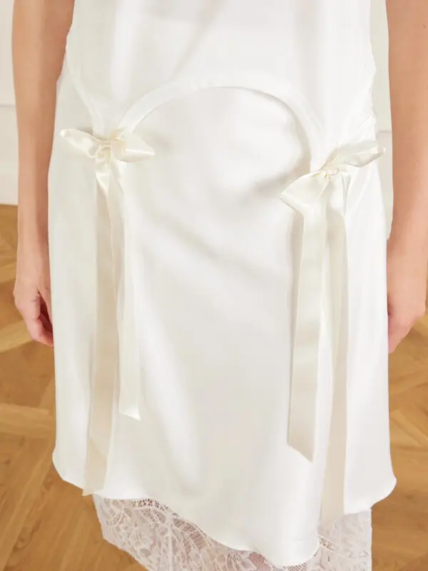 Simone Rocha Bow Detailed Jersey T-shirt