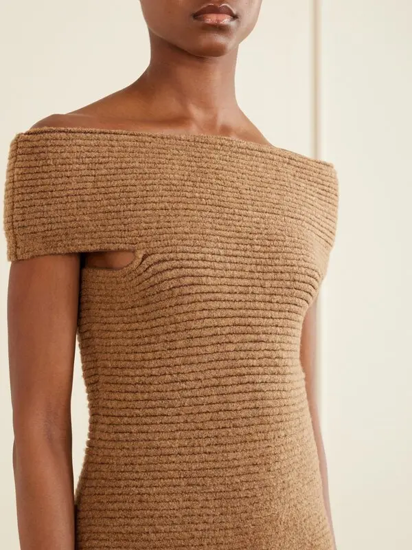 Magda Butrym Knitted Jersey Midi Dress