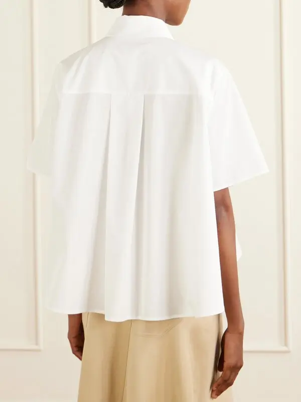Loewe Logo-embroidered Cotton-poplin Shirt