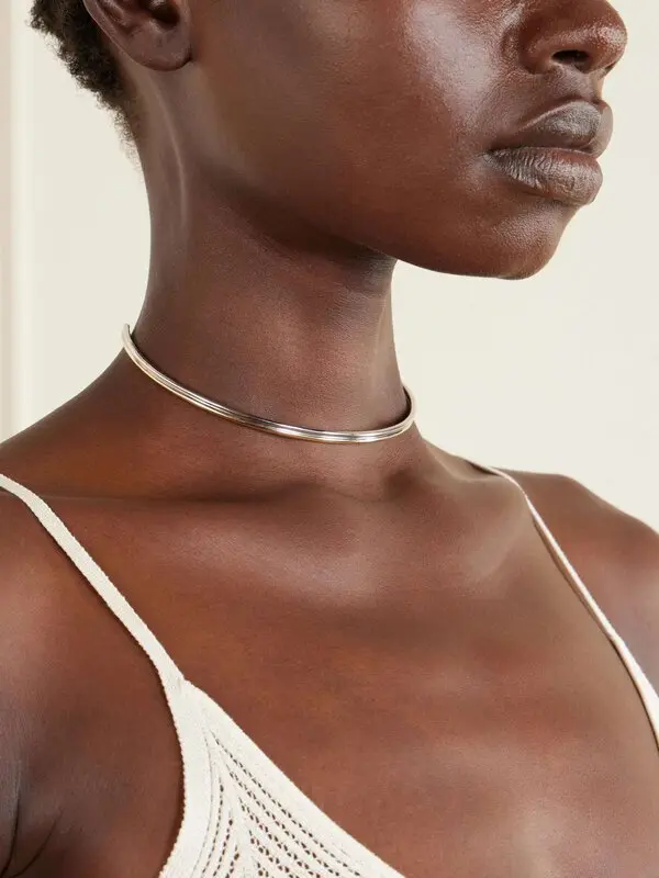 JENNIFER FISHER Thread Gold And Silver-tone Choker