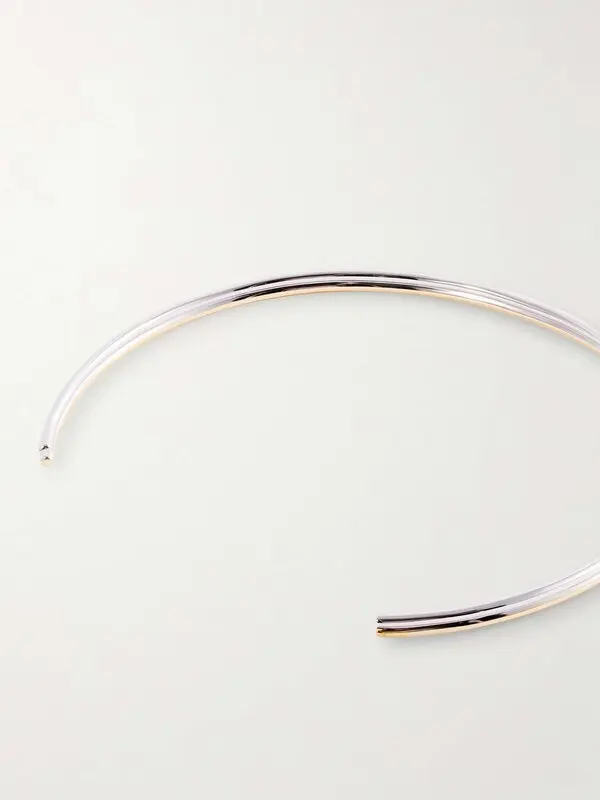 JENNIFER FISHER Thread Gold And Silver-tone Choker