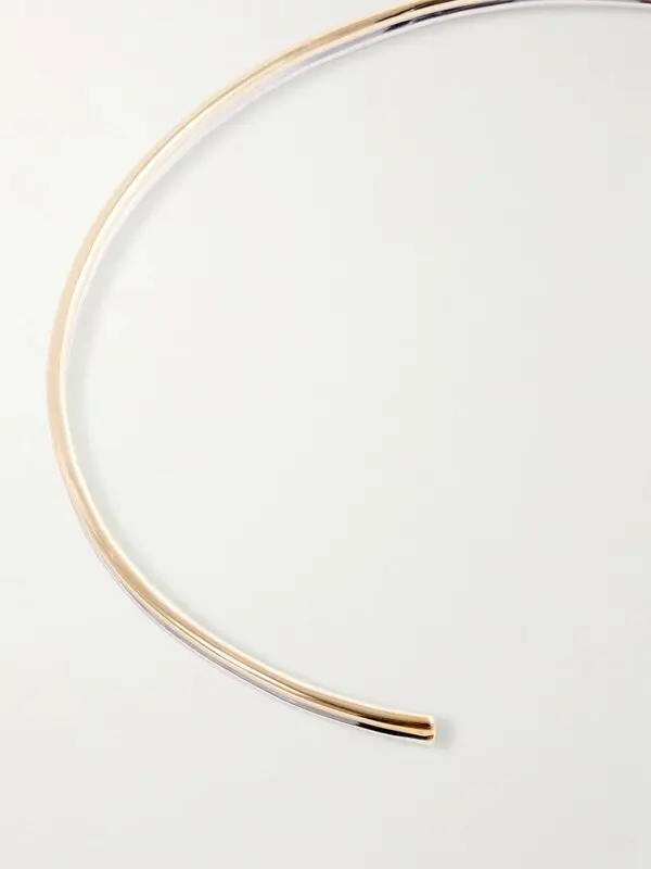 JENNIFER FISHER Thread Gold And Silver-tone Choker