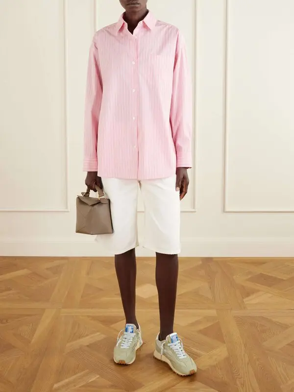 GOLDEN GOOSE Running Marathon Suede-trimmed Shell Sneakers