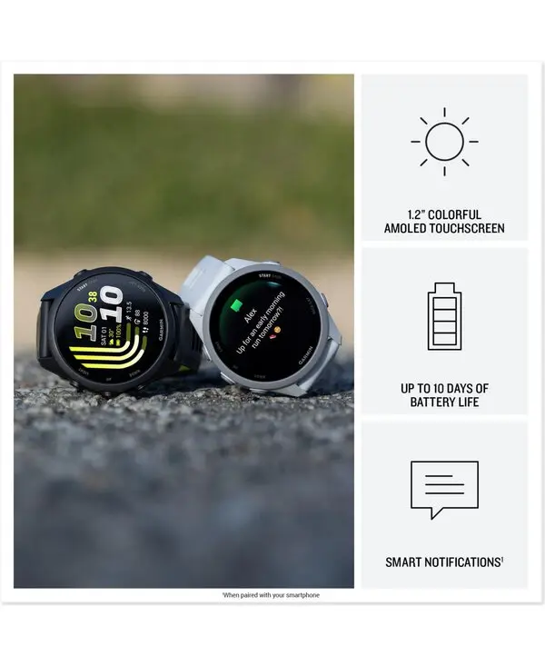GARMIN Forerunner 170 Music 43mm Smartwatch - Red Pink --