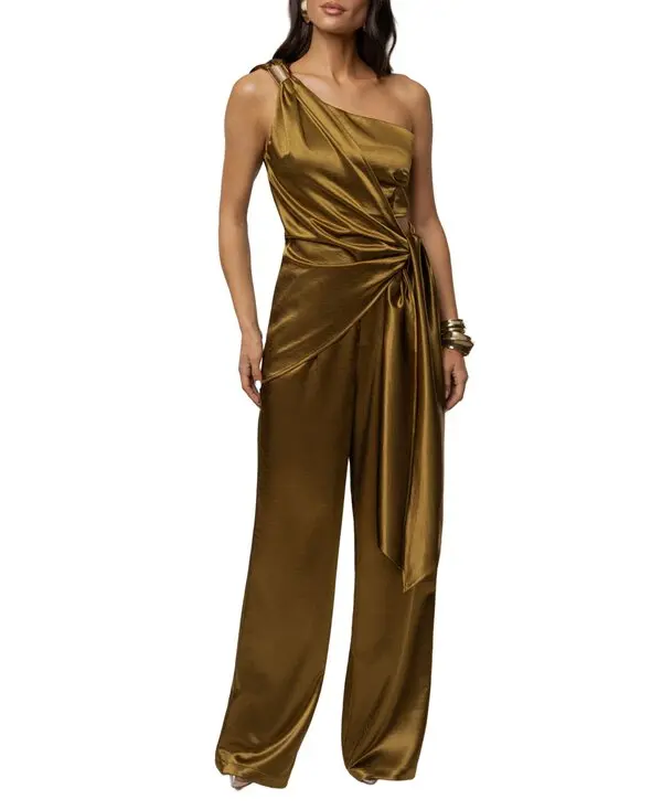 JLUXLABEL Palmera Satin Top - Olive