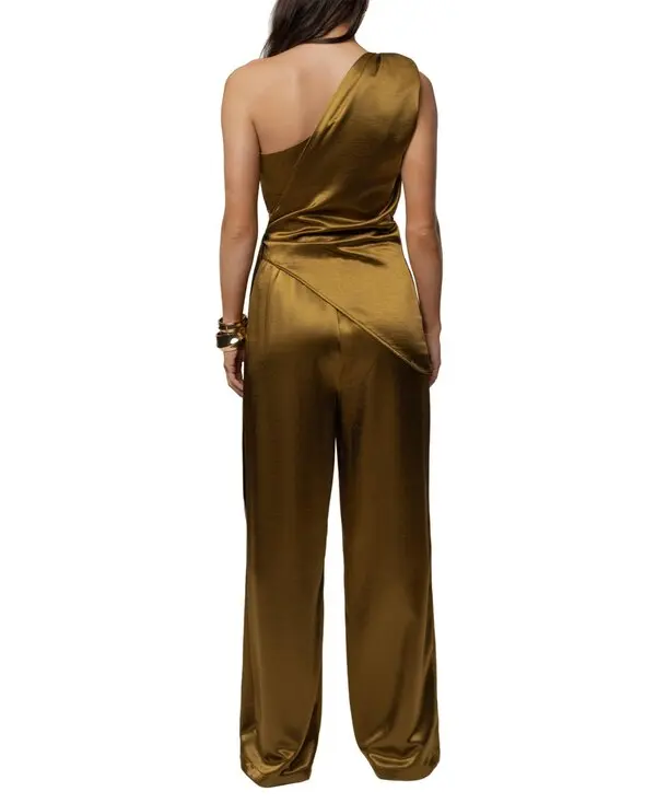 JLUXLABEL Palmera Satin Top - Olive