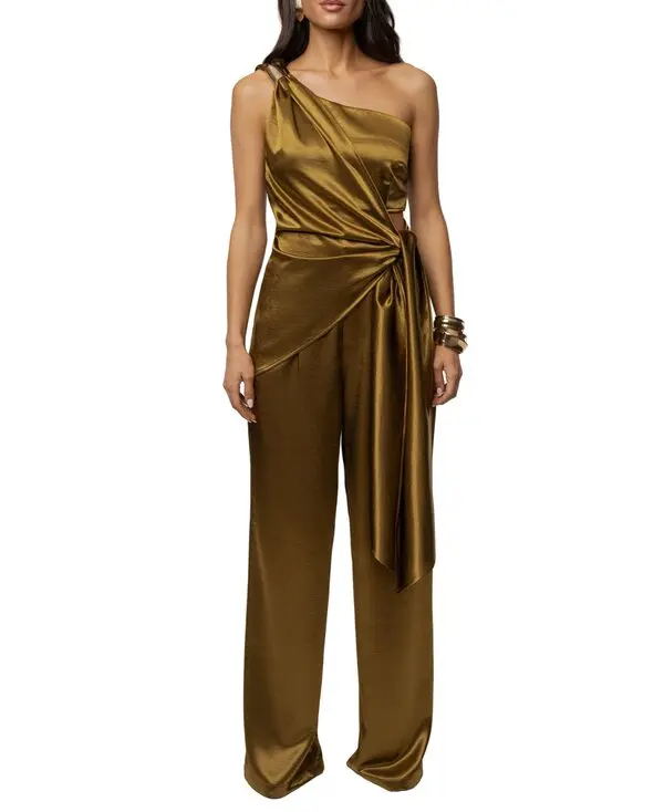 JLUXLABEL Palmera Satin Top - Olive