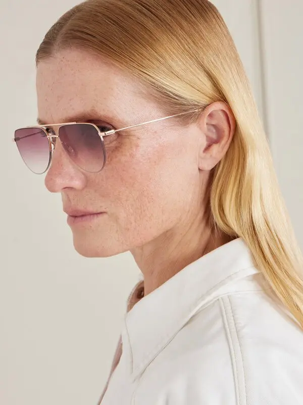 Barton Perreira Mcnair Aviator Sunglasses