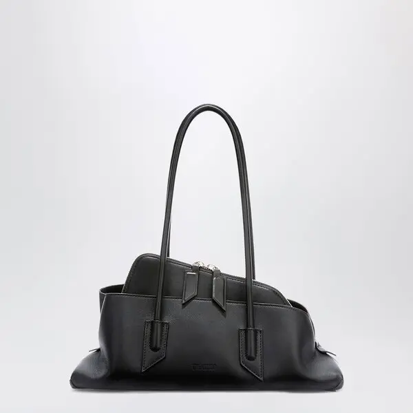 Attico La Passeggiata Small Leather Bag - Black