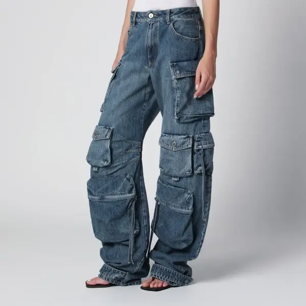 Attico Fern Washed Cargo Trousers