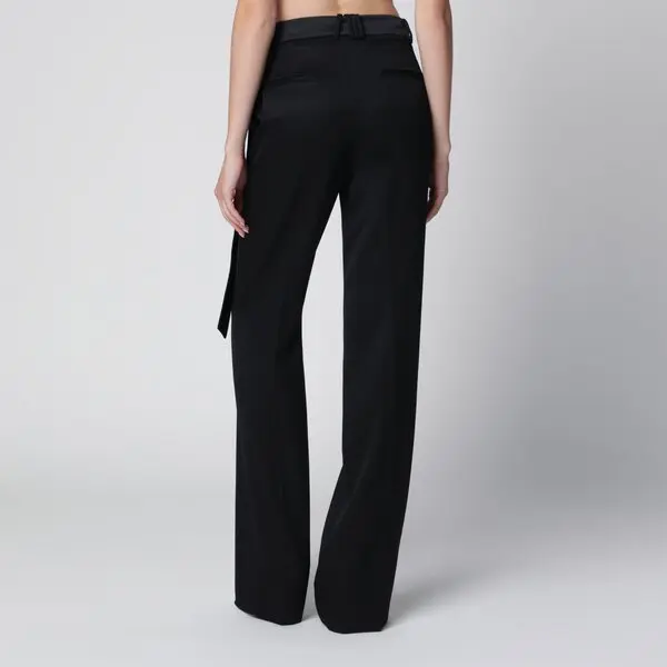 Attico Virgin Wool Tuxedo Trousers