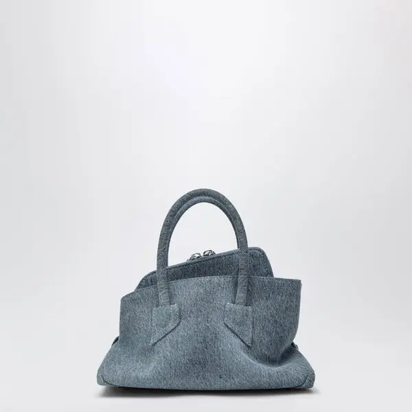 Attico La Passeggiata Mini Bag In Washed Denim