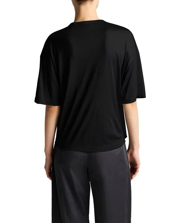 Vince Relaxed Crewneck Top - Black