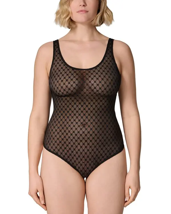 Simone Perele Plume Bodysuit - Black