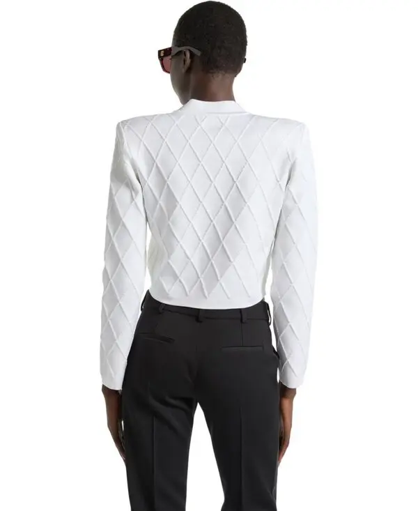 Balmain Cropped Knit Cardigan