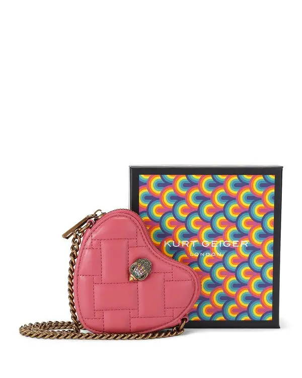 Kurt Geiger Micro Heart Quilted Crossbody