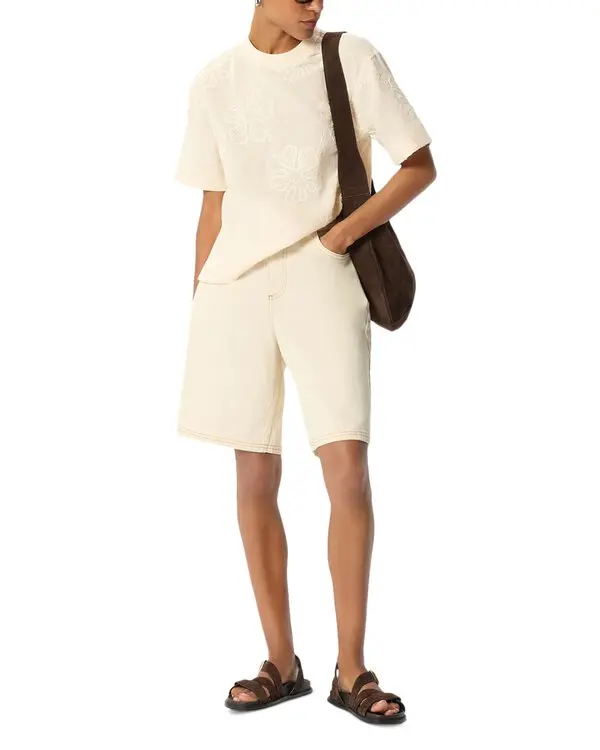 Whistles Textured Jersey Top