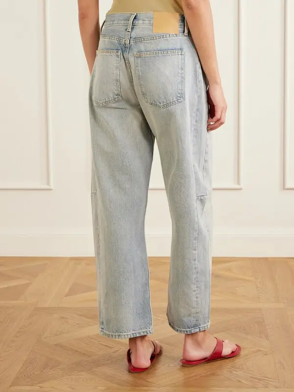 B Sides Slim Lasso High-rise Wide-leg Jeans