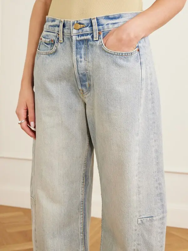B Sides Slim Lasso High-rise Wide-leg Jeans
