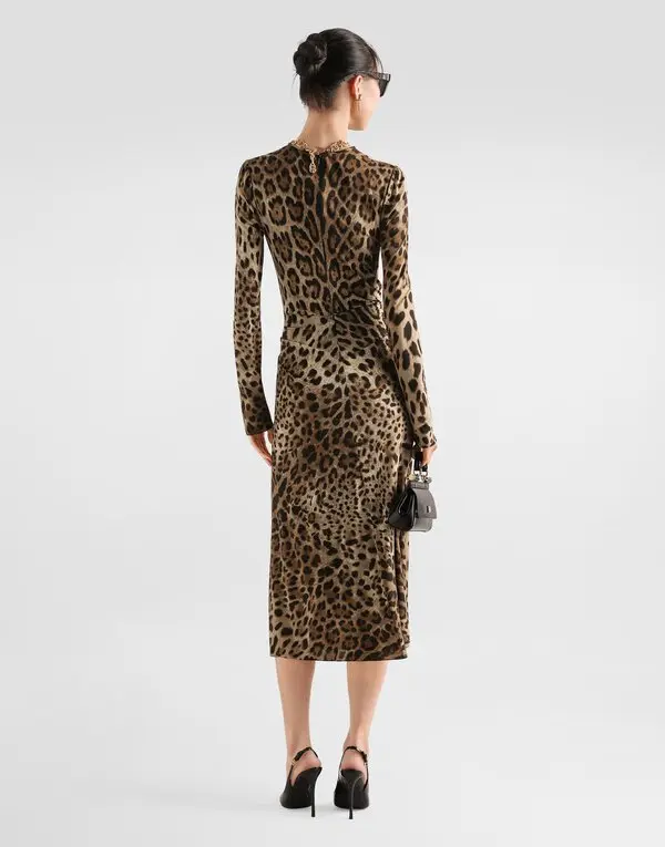 Dolce & Gabbana Leo- Viscose Jersey Dress