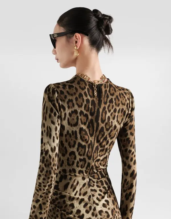 Dolce & Gabbana Leo- Viscose Jersey Dress