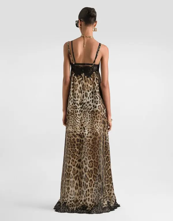 Dolce & Gabbana Leo- Chiffon Slip Dress