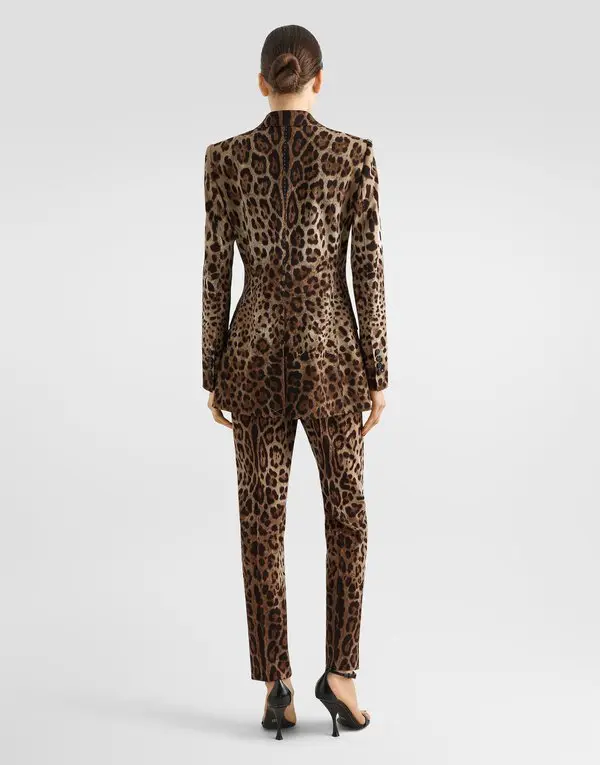 Dolce & Gabbana Turlington Leo- Wool Single-breasted Jacket