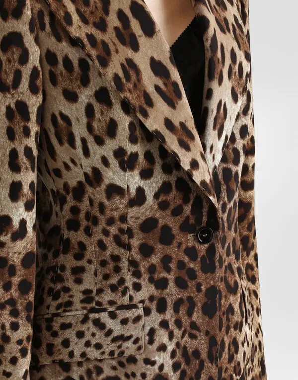Dolce & Gabbana Turlington Leo- Wool Single-breasted Jacket
