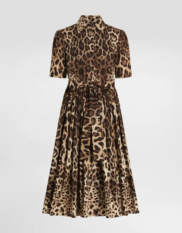Dolce & Gabbana Leo- Poplin Shirt Dress