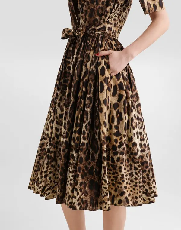 Dolce & Gabbana Leo- Poplin Shirt Dress