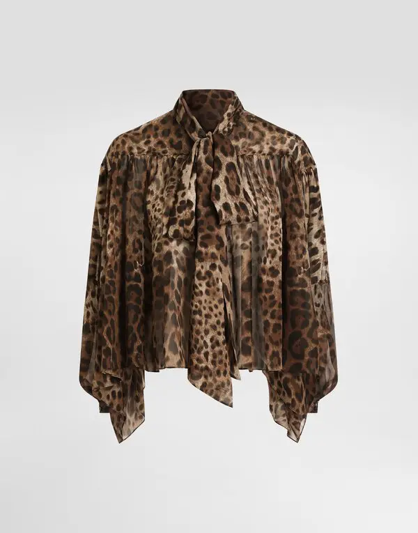 Dolce & Gabbana Leo- Silk Chiffon Shirt