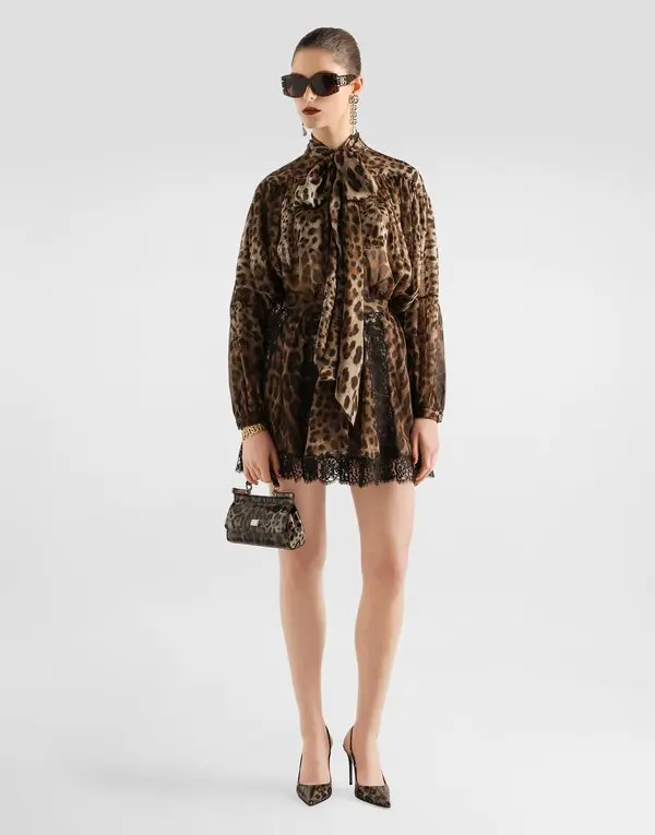 Dolce & Gabbana Leo- Silk Chiffon Shirt