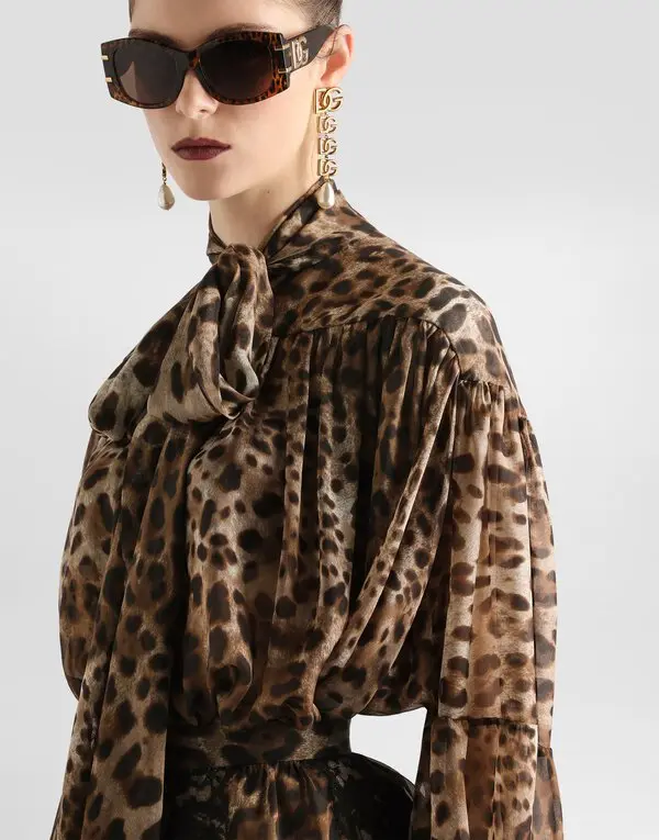 Dolce & Gabbana Leo- Silk Chiffon Shirt