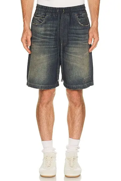 Amiri Drawstring Denim Shorts