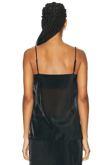 SANS FAFF Cove Silk Top - Black