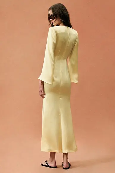 ROWEN ROSE Cut Out Maxi Dress