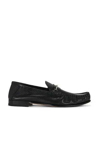 TOM FORD Shiny Goat Leather Double T Hardware Ripley Loafer
