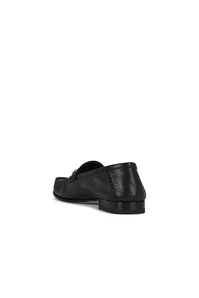 TOM FORD Shiny Goat Leather Double T Hardware Ripley Loafer