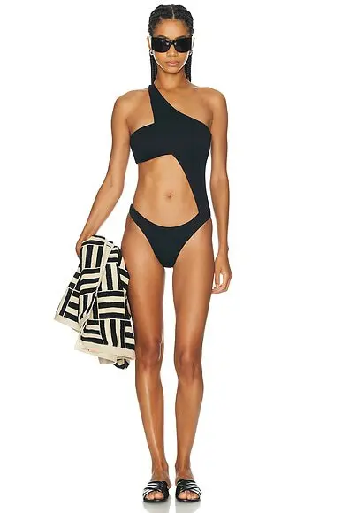 VIX PAULA HERMANNY X Rosie Huntington-whiteley Louane One Piece Swimsuit - Black