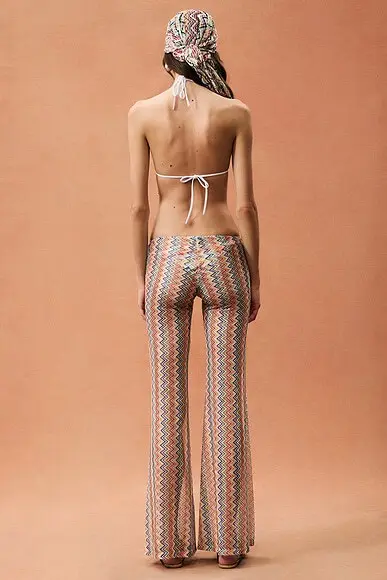 Missoni Zigzag Knit Flare Trousers - Multicolor