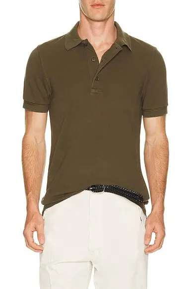 TOM FORD Lyocell Piquet Polo